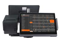 China 80mm Thermal Printer All-in-One POS Terminal 14.1 Inch Dual Screen Cash Register System for sale