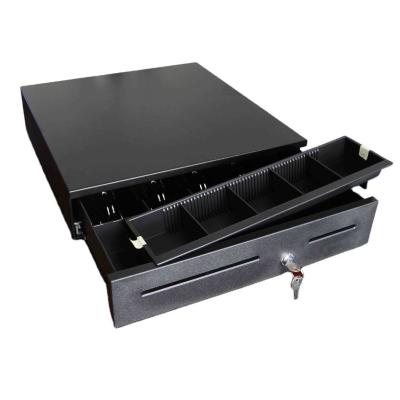 China Grey White Metal ABS Plastic Cash Drawer CD-400 with 5 Grid Cash Slots RJ11 for sale