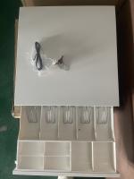 China Grey White Metal ABS Plastic Cash Drawer CD-400 with 5 Grid Cash Slots RJ11 for sale