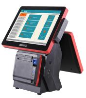 China 14.1 Inch POS Cash Register Machine 2GB RAM 8GB Storage RK3288 Quad Core for Supermarket Milk Tea Catering for sale