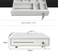 China CD-400 Cash Drawer with 5 Bill Slots and 4 Coin Slots RJ11 Lockable Metal ABS for sale