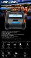 China 80mm Portable BT Direct Line Thermal Receipt and Label Printer with USB Interface for sale