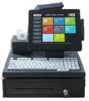 China 12.1 Inch POS Machine Set with 58mm Thermal Printer Cash Drawer Keyboard for sale