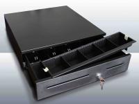 China Removable Coin Tray Cash Drawer HD-400 Metal ABS 4 Cash 3 Coin Boxes RJ11 for sale
