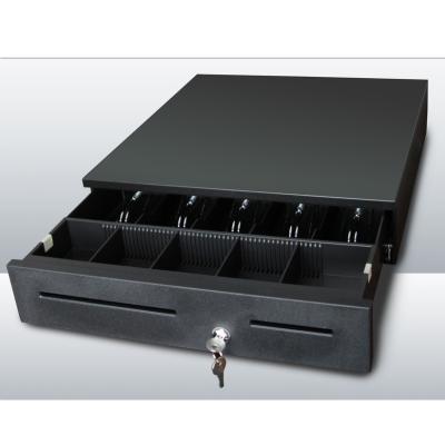 China Grey White Metal RJ11 Electronic Cash Drawer CD-400 with 4 Bill 3 Coin Boxes for sale
