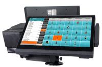 China 80mm Printing Method Full HD 1080p Main Display POS Machine with 14 Inch Thermal Receipt for sale