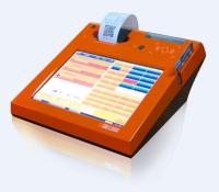 China Orange Black 12 inch POS System with 58mm thermal printer and Resistance Touch Screen for sale