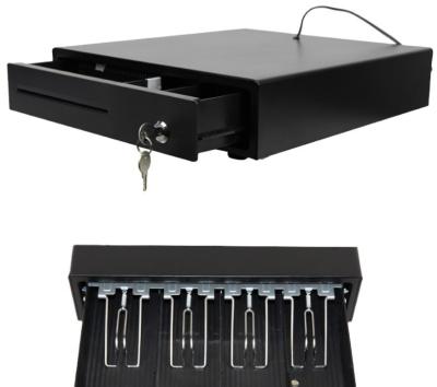 China POS Systems Cash Drawer Steel Wire Metal Drawer 330mm 405mm 420mm RJ11 Lock for sale