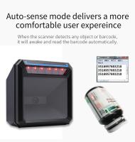 China 1D 2D Bar Qr Code Reader Simple Design Omni Directional Desktop Barcode Scanner SC-R88-2 for sale