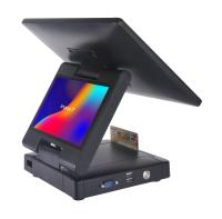 China All-in-One Dual Screen Android Foldable POS System for Restaurant and Retail Billing for sale