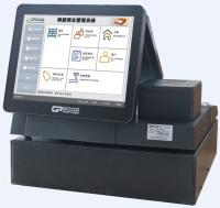 China All-In-One POS System with Resistive Touch Screen Built-in Printer and Cash Drawer for sale