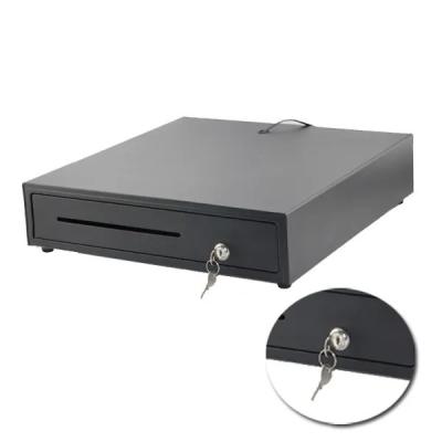 China Checkout Cash Box with Optional Bank Notes Support and Different Size in Black/White Color for sale