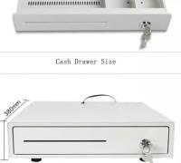 China Checkout Cash Box with Optional Bank Notes Support and Different Size in Black/White Color for sale