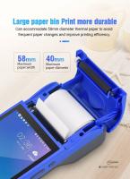 China 4G 5MP Camera Android POS Terminal with 58mm Printer NFC Support 1GB RAM for sale