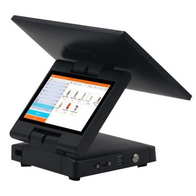 China Capacitive Touch Screen POS for Restaurant and Hotel Dual Screens Android 7.1 MSR Card Optional for sale
