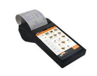 China 1GB RAM Handheld POS Terminal with 10 Point Capacitive Touch Screen and Printer for sale