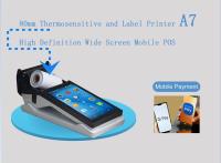 China POS Machine With 7 Inch 10 Point Capacitive Screen Printer and 8GB EMMc Memory Inbuilt for sale