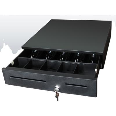 China Metal ABS Plastic Cash Drawer CD-400 for POS Systems with RJ11 Port 4 Bill 3 Coin Boxes for sale