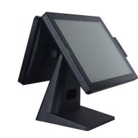 China 15 Inch Capacitive Touch Screen POS System HDD-280A with Customer Display and Printer for sale