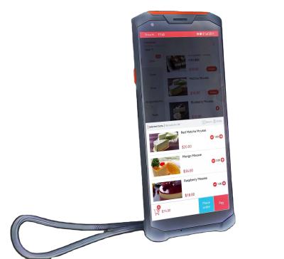 China Industrial 5.99 Inch PDA Handheld Data Collection Terminal with Scanner and Android 8 for sale