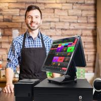 China 15 Inch Capacitive Touch Screen POS System with Windows OS and SDK Compatibility for sale