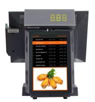 China Dual Screen Payment Kiosk HDD-580 Android 8GB eMMC POS System with 11 Inch HD Display for sale