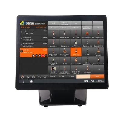 China HDD-280Plus POS Terminal 15-Inch Touch Screen with LED VFD Customer Display for sale
