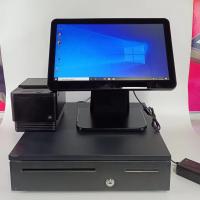China Win10/Android SDK 15/15.6-Inch Checkout Terminal with LED/VFD Display Black or White for sale