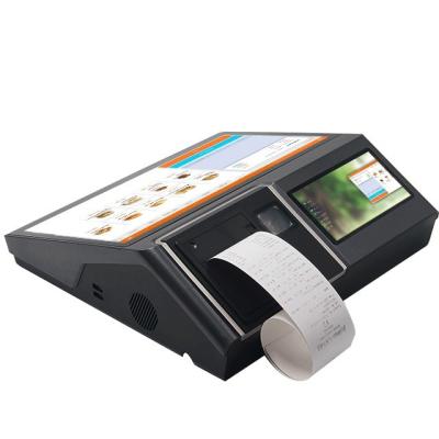 China Fast Food POS Machine with 10 Point Capacitive Touch Panel and Built-In Thermal Printer for sale