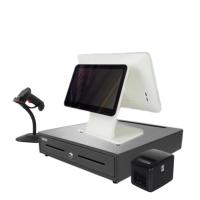 China Capacitive Touch Panel POS Machine Folding Single Screen 15.6 Inch for Restaurant for sale