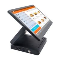 China 12.5 inch Full HD 1080P Foldable Android POS Cash Register with 7 inch 720P Second Display for sale