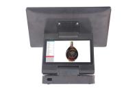 China Retail POS Machine with Dual Touch Screens 15.6 inch for Stores and Cofa Shops for sale