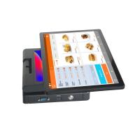 China Retail POS Machine with Dual Touch Screens 15.6 inch for Stores and Cofa Shops for sale