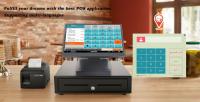 China Foldable All-In-One POS Machine with Dual Screens Android Support and MSR Card Reader for sale