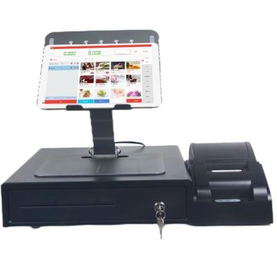 China Foldable Tablet POS Machine 9.7 Inch IPS Display Cash Drawer Retail Shop for sale
