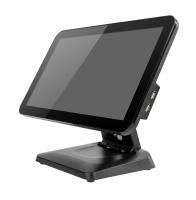 China 15.6 Inch LED Touch Monitor POS Terminal with Foldable Metal Stand for Retail Systems for sale