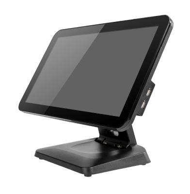 China 15.6 Inch LED Touch Monitor POS Terminal with Foldable Metal Stand for Retail Systems for sale