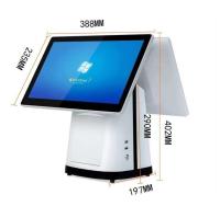 China 880P POS System 110V-220V AC to DC 12V 5A All in One Desktop Cash Register with US EU UK AU Plug for sale