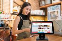 China Self-standing 15.6 Inch POS System for Restaurant Shop Black Optional Thermal Printer for sale