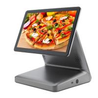 China All-in-One POS System HDD-580Pro 15.6 Inch Full HD 1080P Display 11.6 Inch Customer Display for sale