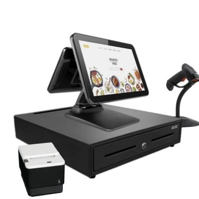 China 15.6 Inch Foldable Metal POS Terminals with LED Customer Display and SDK Function for sale