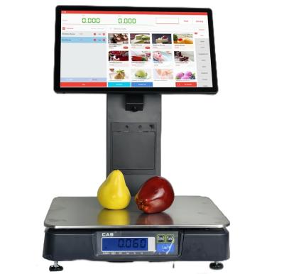 China NETP Certified AI Scale Payment Kiosk 15kg Capacity for Supermarket Retail Checkout for sale