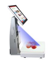 China NETP Certified AI Scale Payment Kiosk 15kg Capacity for Supermarket Retail Checkout for sale