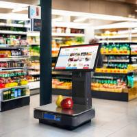 China AI Retail Supermarket Weighing Scale POS Touch Screen 5g Accuracy Android Windows for sale