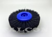 China Plastic Hub Polishing Brushes Upright Bristle Four Rows Lathe Polishers Wheel for sale
