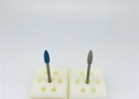 China 4mm Diameter Rubber Grinding Stone / Sintered Diamond Burs blue beige for sale
