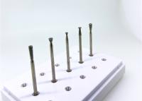 China 2.35mm HP Shank Diamond Grinding Stones Coated Plated Inverted Cone Dental Burs for sale