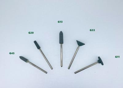 China G11/G13/G20/G33/G45--Ceramics Green Stone Dental Bur Silicon Carbide Mounted Grinding Stones for sale