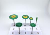 China Sintered Dental Rubber Diamond Polisher green Pre Polishing Zirconia Grinding Wheel for sale