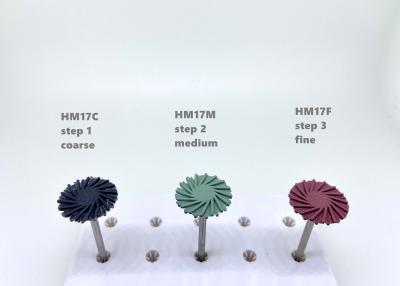 China HM17C/M/F--17mm Polishing Wheel Dental Rubber Diamond Finishing And Polishing Dental Burs for sale